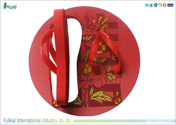 Red Beach Wedding Flip Flops