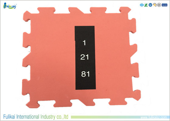 Eco Friendly Red Eva Kids Alphabet Floor Mat Custom Anti - Slip