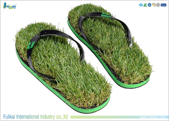 Artificial Grass Flip Flops EVA Fashion Personalized Hollow Out