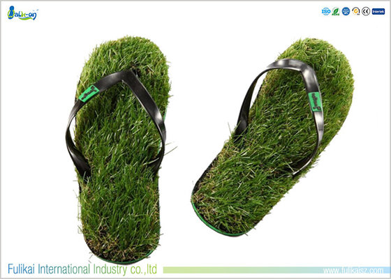 Artificial Grass Flip Flops EVA Fashion Personalized Hollow Out