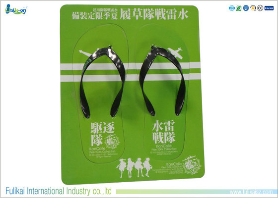 Green Urban EVA Mens Beach Slipper 13mm Thickness REACH / SGS