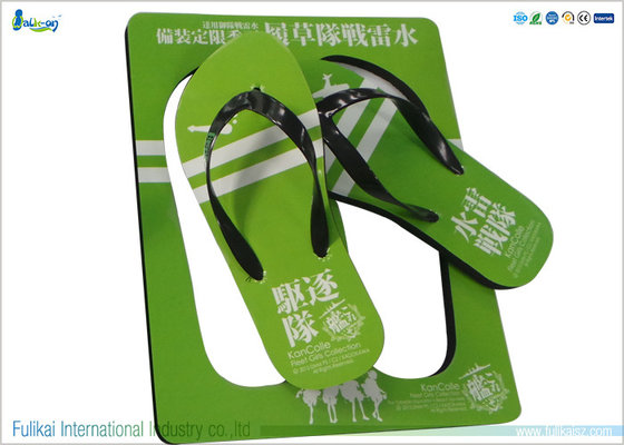 Green Urban EVA Mens Beach Slipper 13mm Thickness REACH / SGS