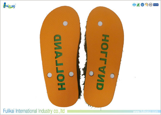 Custom Printed Mens Green Grass Flip Flops Size 15 EVA Sole And PVC Strap