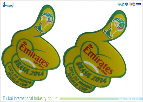 Sewing Printed Foam Hands , Personalized Foam Fingers 180 * 100mm