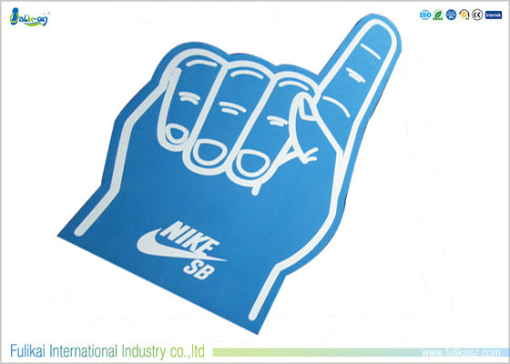 Blue Sports Foam Finger , EVA Foam Number One Fan Foam Finger Custom