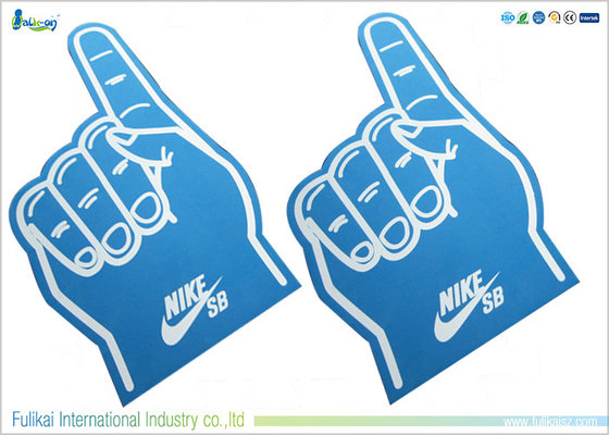 Blue Sports Foam Finger , EVA Foam Number One Fan Foam Finger Custom