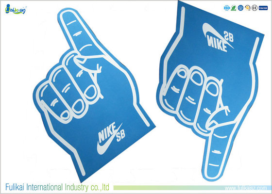 Blue Sports Foam Finger , EVA Foam Number One Fan Foam Finger Custom