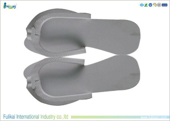 White Thicken Customized Flip Flops , Summer Disposable Foam Slippers