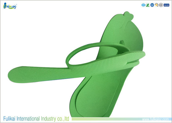 Green Hotel Disposable Flip Flops Foam Comfortable Nonslip Sole