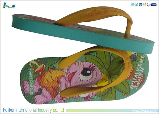 High Density Children Rubber Flip Flops Comfortable Mixed Colors