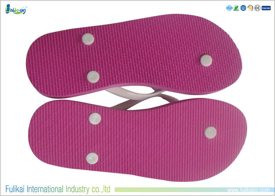 Customized Size 11 Women Rubber Flip Flops White SIlk Printing