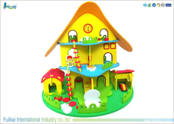 Children Foam Jigsaw Puzzle DIY Unique Double Housing Design