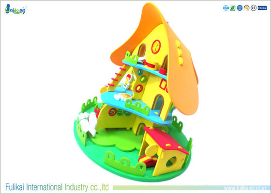Children Foam Jigsaw Puzzle DIY Unique Double Housing Design