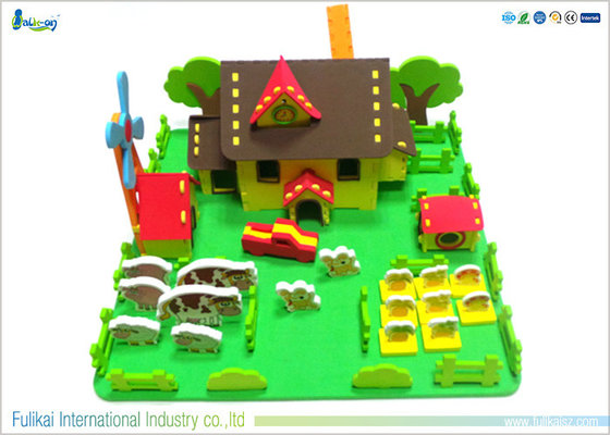 Interlocking Children Foam Jigsaw Puzzle Games With Big Farm Design