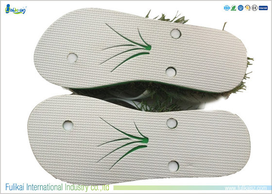 Comfortable Urban Beach Flip Flops , Green / White Boys Flip Flops