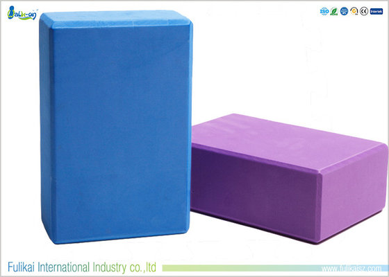 High Density Pure Blue Eva Yoga Foam Blocks Soft Eco - Friendly