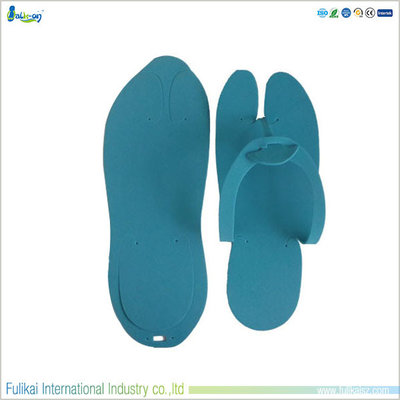Powder Blue Shower Flip Flops Size 12 Womens , SPA Foam Ladies Beach Slippers