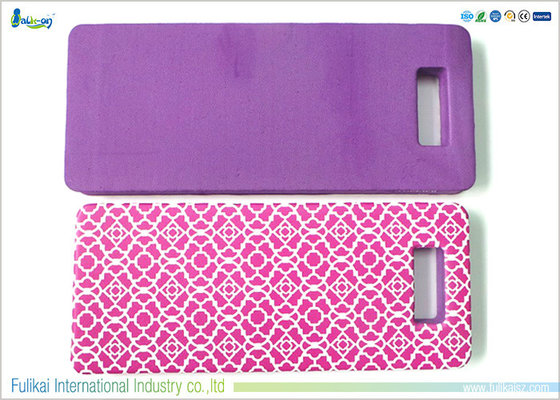 Pink / Purple Foam Kneeling Pad High Density  Flora Print Pattern
