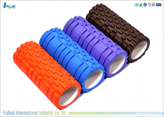 Hollow Red High Density Eva Foam Roll For Yoga  33 * 14cm Size