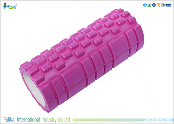Hollow Red High Density Eva Foam Roll For Yoga  33 * 14cm Size