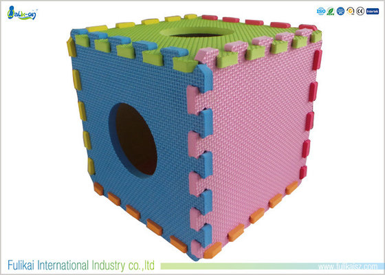 Colorful EVA Foam Puzzle Mat With Round Accessories For Children