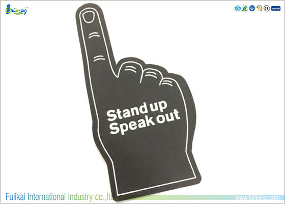 Custom Black Sports Foam Finger , EVA Foam Hand Giant Number One Foam Finger
