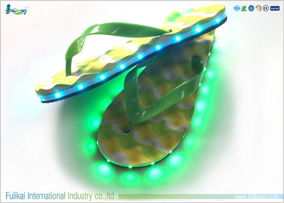 2016 Fashion Beach Slipper , LED Waterproof Flip Flops With Full Color Print