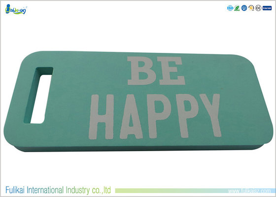 Sky Blue Silk Printing " BE HAPPY " Garden Kneeling Pad With Eva Foam