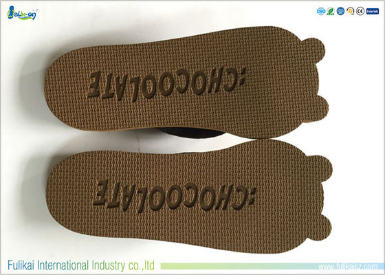 Customized Doll Slippers Reef Sandals Brown Color With Die cut Outsole