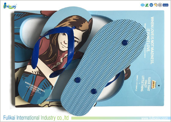 Summer Romantic Promotion Slipper, Light Blue Color And Size 390*250mm