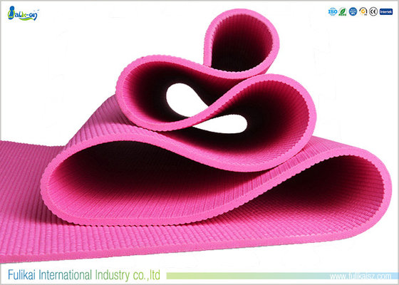 Waterproof  Pvc Eva Foam Yoga Mat Extra Cushioned In Vigour Pink Color