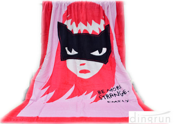 100*180cm Large Reactive Custom Printed Beach Towels With Pocket