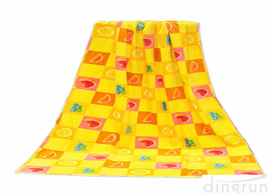 60*120cm Yellow Beach Towels , Personalized Pool Towels Eco Friendly