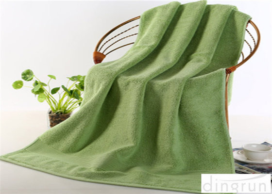 Satin Bamboo Cotton Bath Towels Bright Colored With Multi Sizes