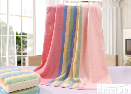 Double Loops Softest Bath Towels , Plain Style Lightweight Bath Towels For Adults