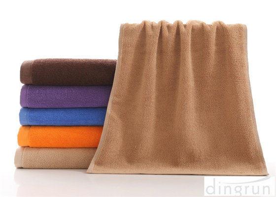 16S Soft Elegant Spa Bath Towels , Pure Cotton Towels Solid Color