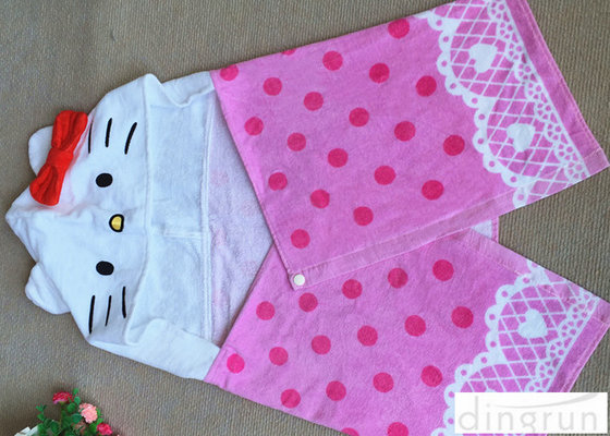 Full Reactive Toddlers Hooded Poncho Towels Skin Friendly 280-500gs