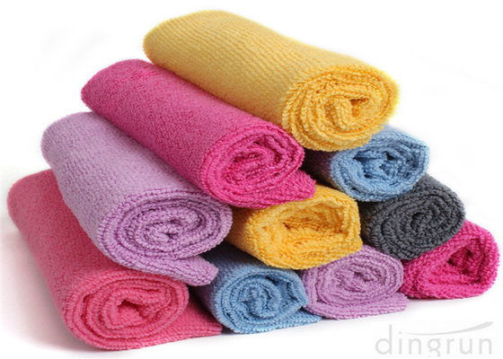 Different Color Terry Custom Microfiber Towels With Embroidered Logo