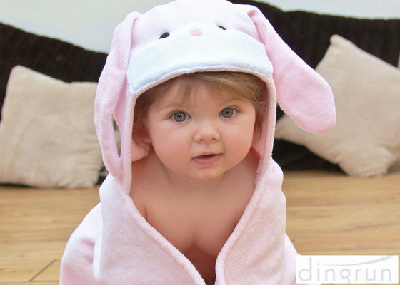75*75cm Lightweight Baby Hooded Towels For Bath / Beach / Pool