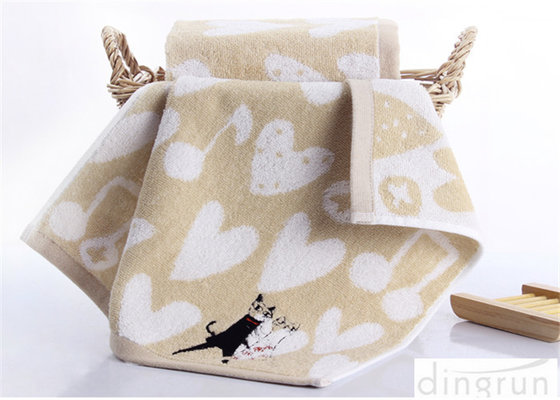 Square Woven Bathroom Hand Towels 100 Cotton , Modern Hand Towels For Kids