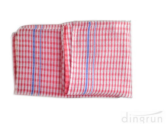 Personalized Plaid Woven Kitchen Tea Towels With Terry Loop Different Color