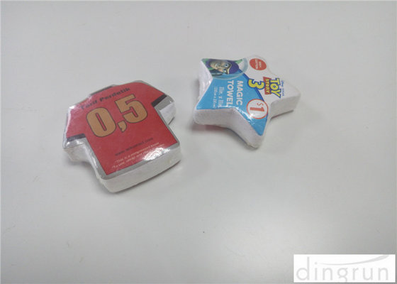 Customized Small Compressed Magic Towels For Hotel Various Shape