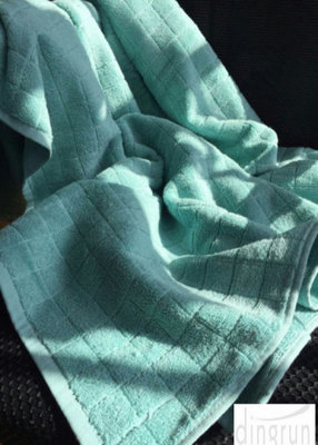 Thick Lattice Design quick dry bath sheet , Customized Colorful spa bath towels 100*180cm