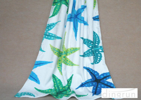 OEM Colored Custom Printed Beach Towels , Promotional Swimming Towels For Kids