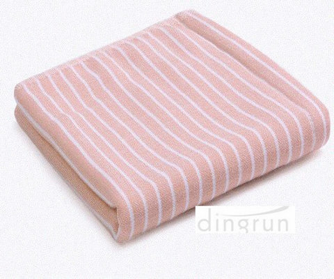 Yarn Dyed Custom Hand Towels , Luxury Striped Bath Towels Home Use