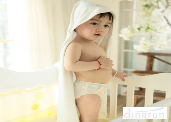 Hypoallergenic Plush Customized Baby Hooded Towels Naturally Organic 90 * 90cm