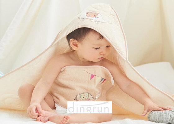 High Absorbency Organic Cotton Hooded Baby Towel Adorable Easy Wash