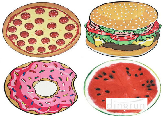 Donuts Design Lovely AZO Free Custom Printed Beach Towels Luxury For Travel
