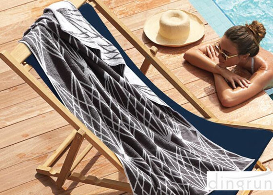 Soft Touch Custom Printed Beach Towels For Adults , Summer 100 Cotton Beach Towels 70x140cm