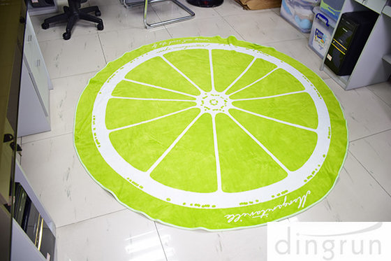 Jacquard Round Beach Towels Luxury Size Lemon Lolor 180*180cm